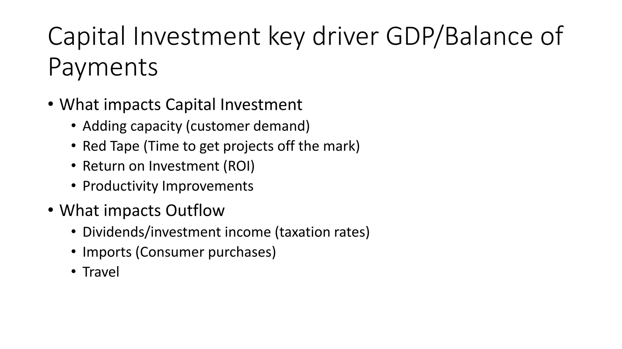 Balance of payments 101 - canada - inflow and outflow of capital | PPT