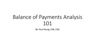 Balance of payments 101 - canada - inflow and outflow of capital | PPT