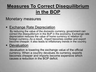 Balance of payments and Exchange rate | PPTX