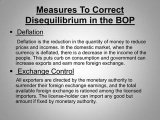 Balance of payments and Exchange rate | PPTX
