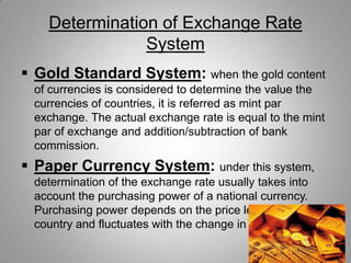 Balance of payments and Exchange rate | PPTX