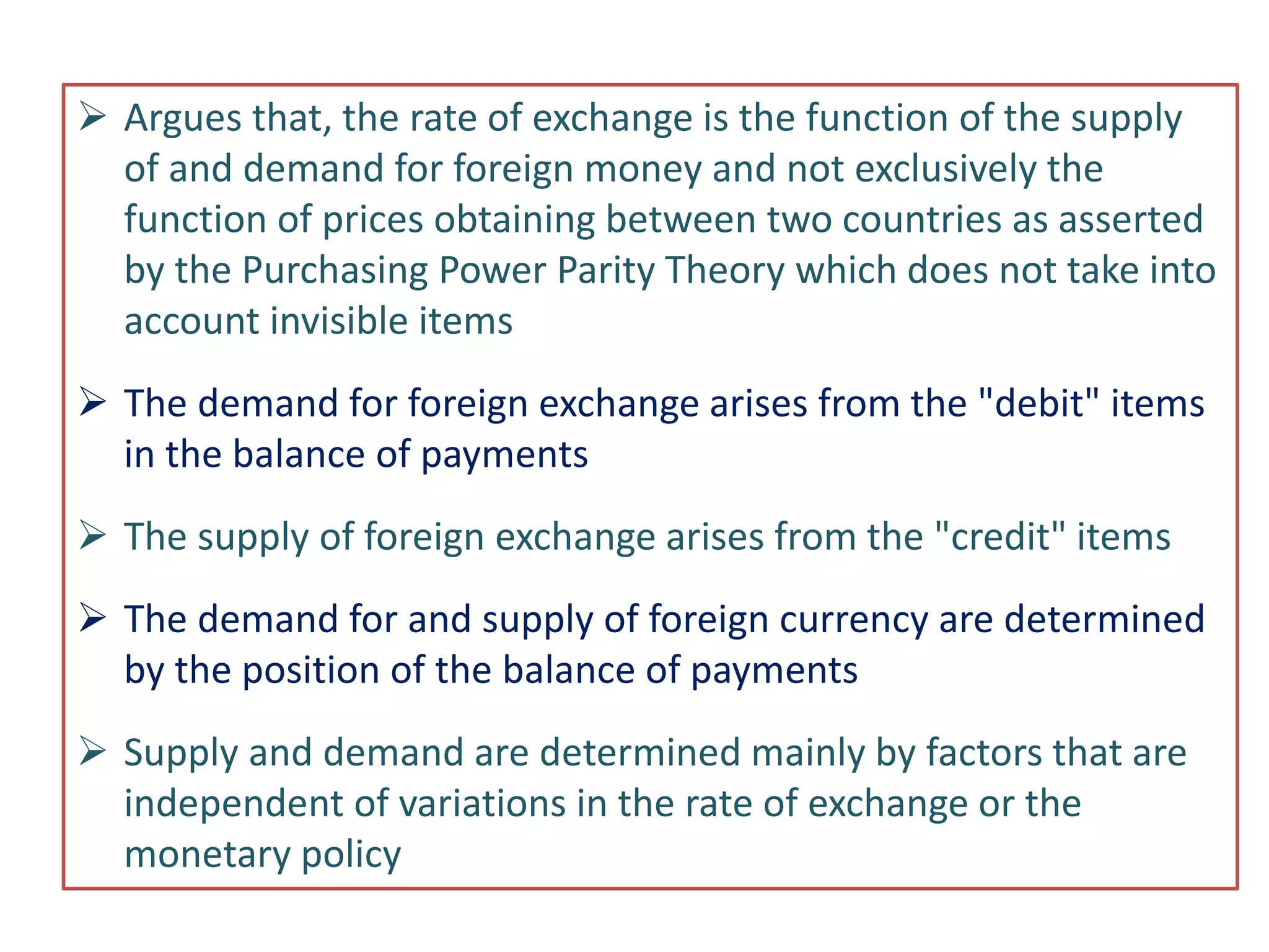 Balance of payment theory | PPTX