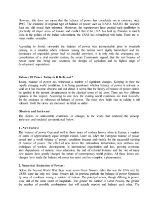 Balance of power | DOCX