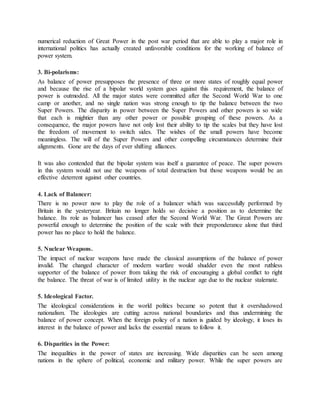 Balance of power | DOCX