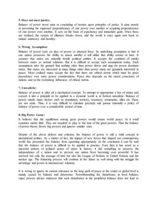Balance of power | DOCX