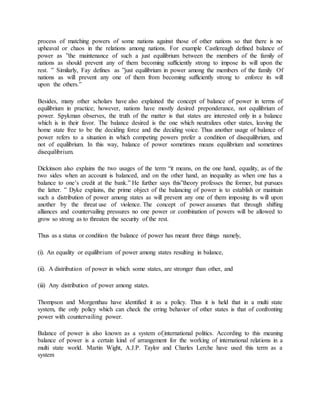 Balance of power | DOCX