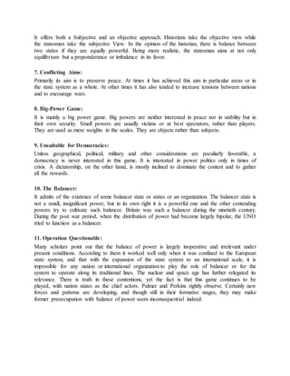 Balance of power | DOCX