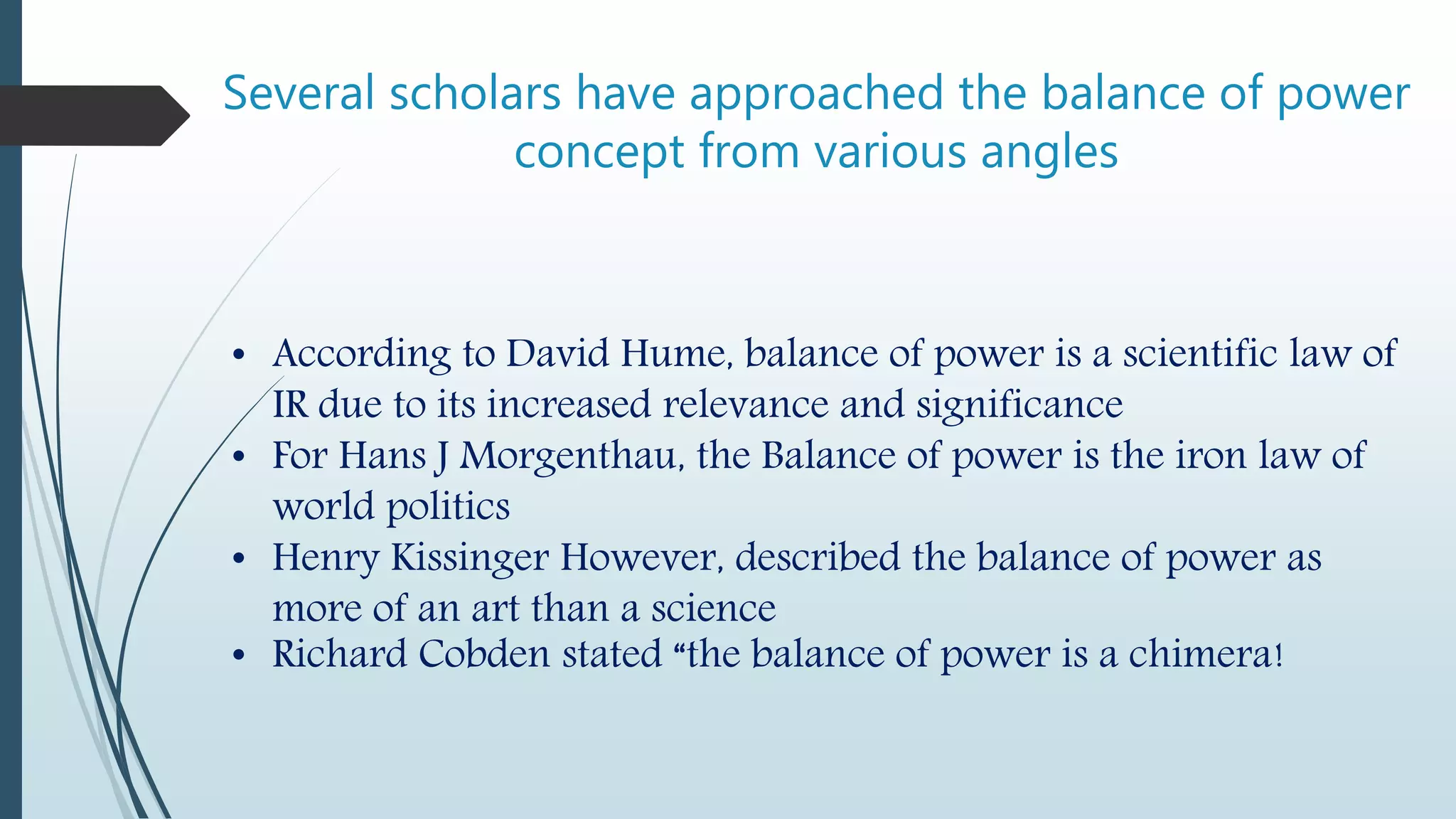 Balance of power by md sharif hussain | PPTX