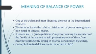 Balance of power by md sharif hussain | PPTX