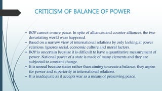 Balance Of Power