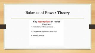 BALANCE OF POWER. IB GLOBAL POLITICS NOTES | PPTX