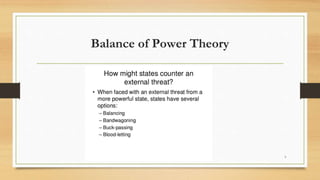 BALANCE OF POWER. IB GLOBAL POLITICS NOTES | PPTX