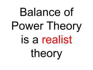 Balance of power presentation | PPTX
