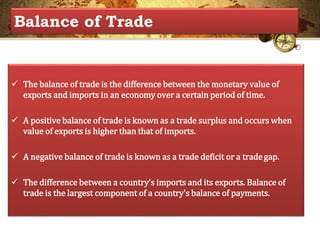 Balance of trade | PPT