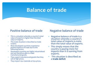 Balance of trade | PPT