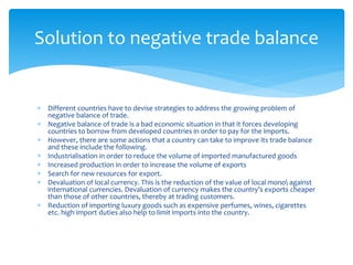 Balance of trade | PPTX