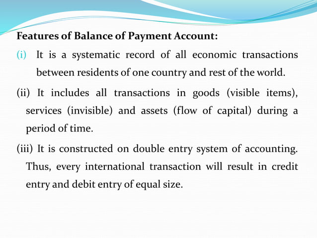 Balance of trade and balance of payment | PPT
