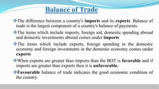 Balance of Trade and Balance of Payments | PPTX