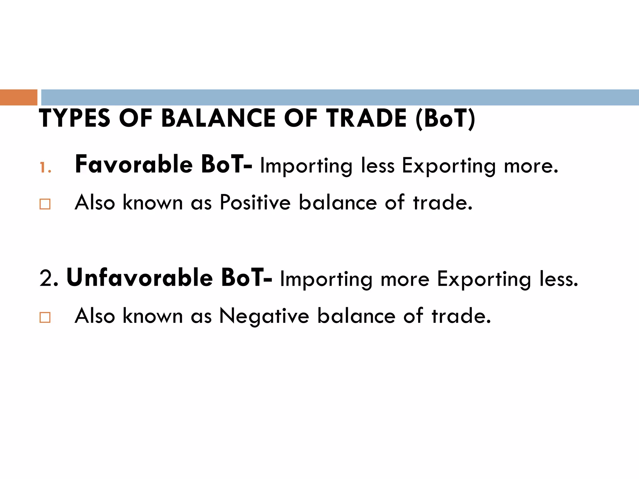 Balance of Trade and Balance Payment by shahnawaz | PDF