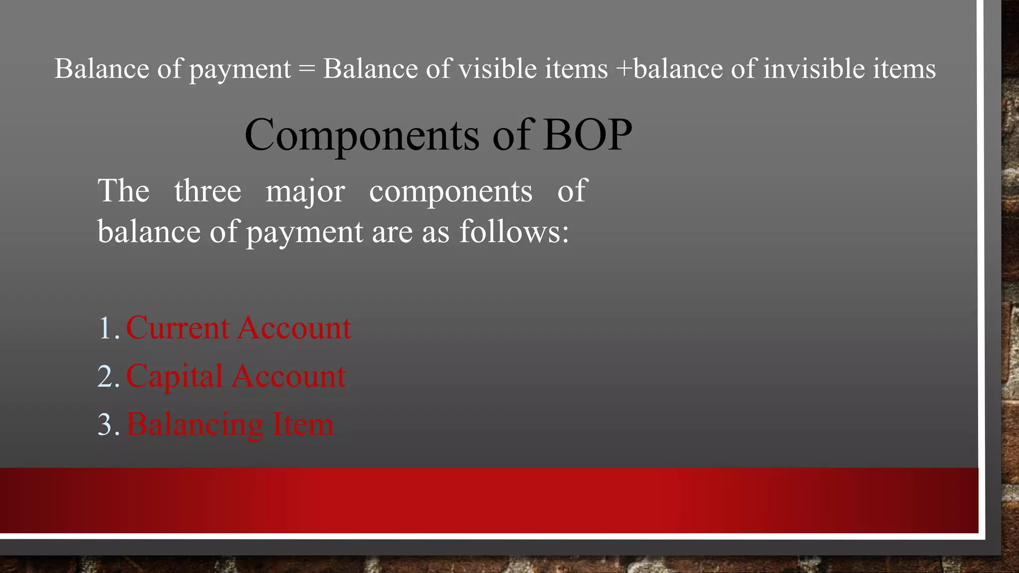 Balance of trade & balance of payment | PPTX
