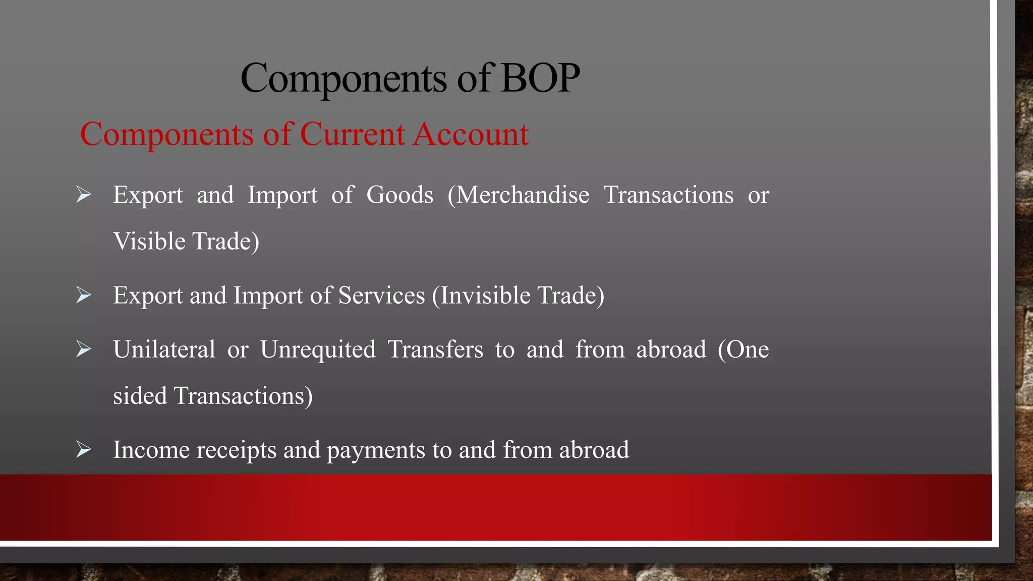 Balance of trade & balance of payment | PPTX
