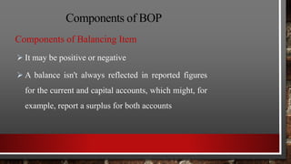 Balance of trade & balance of payment | PPTX