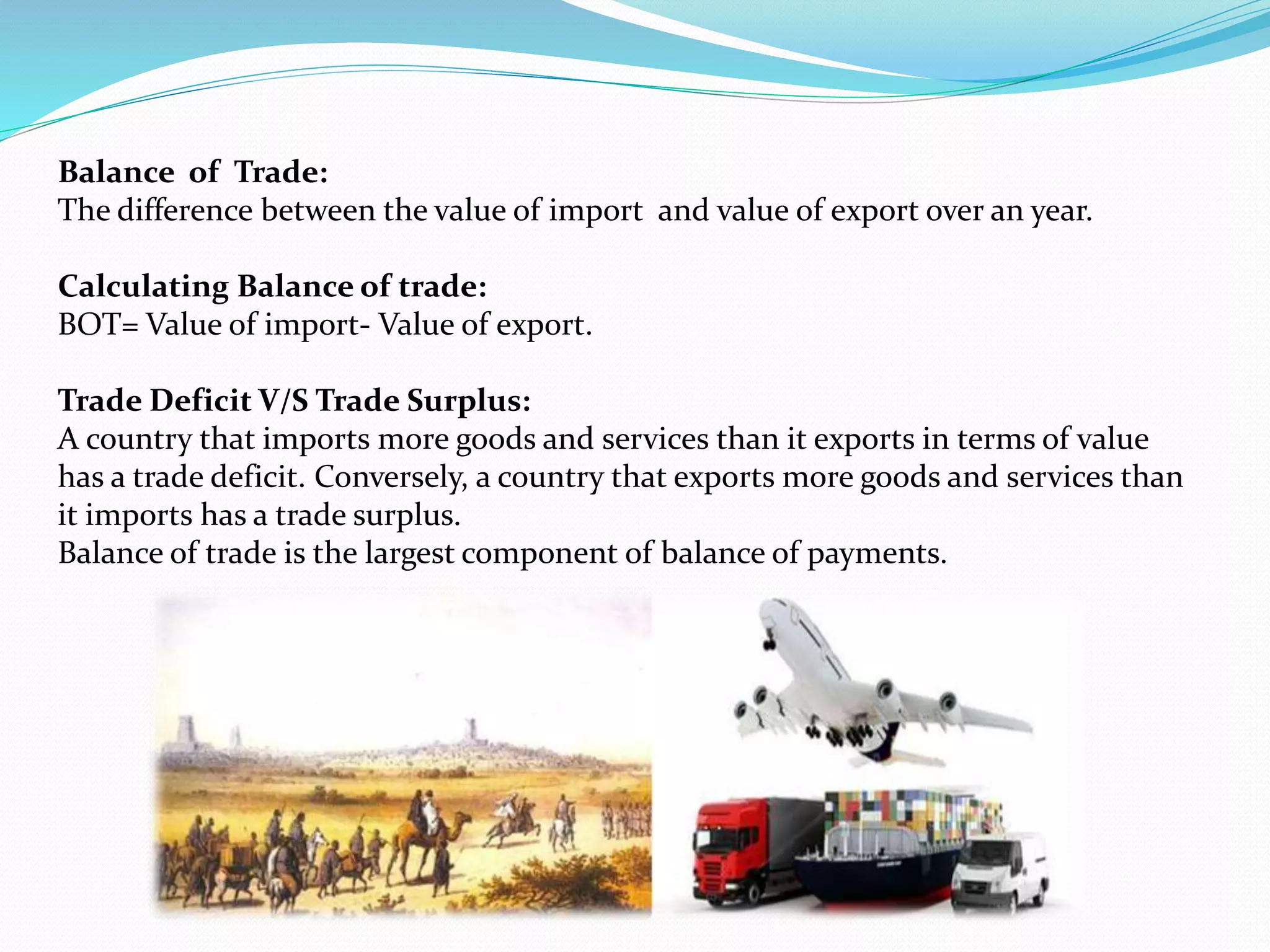 Balance of trade presentation | PPTX