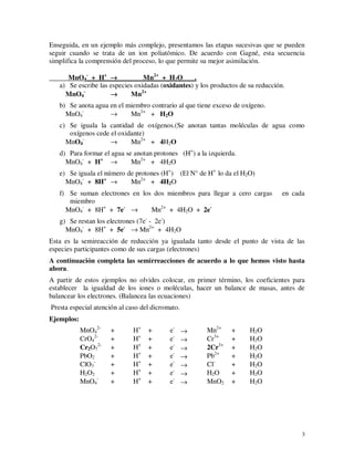Balanceo ion electron_24630 | PDF