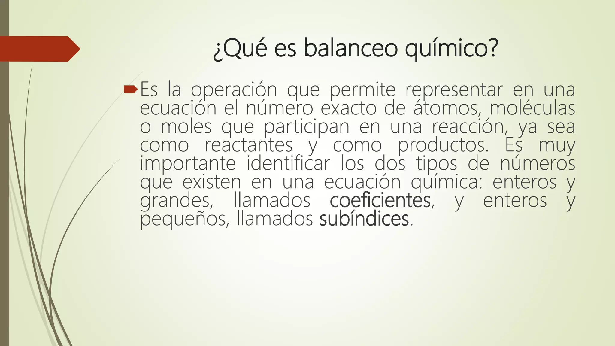 Balanceo quimico | PPTX