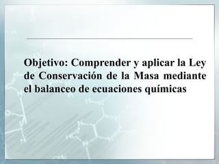 Balanceo por método de tanteo de ecuaciones químicas | PPTX