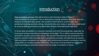 Balance Quality and Efficiency with Data Annotation Outsourcing | PPT