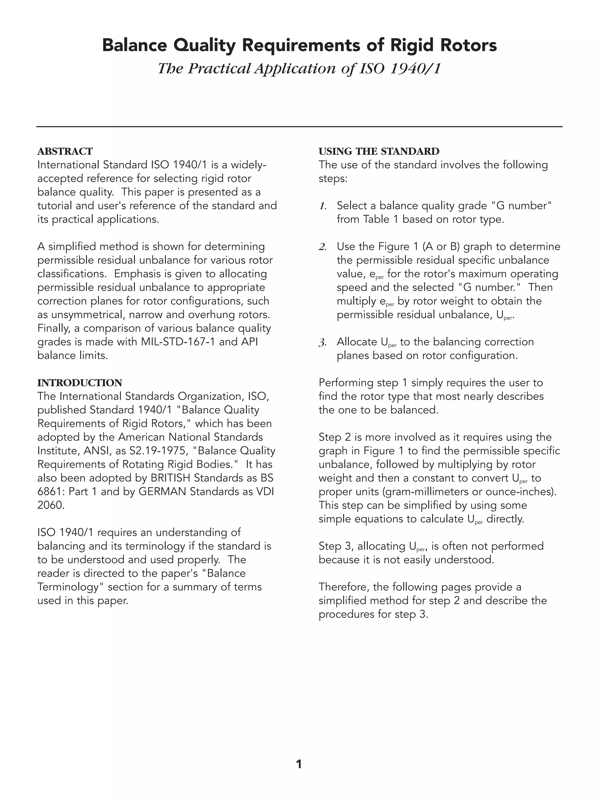 Balance quality requirements_of_rigid_rotors | PDF