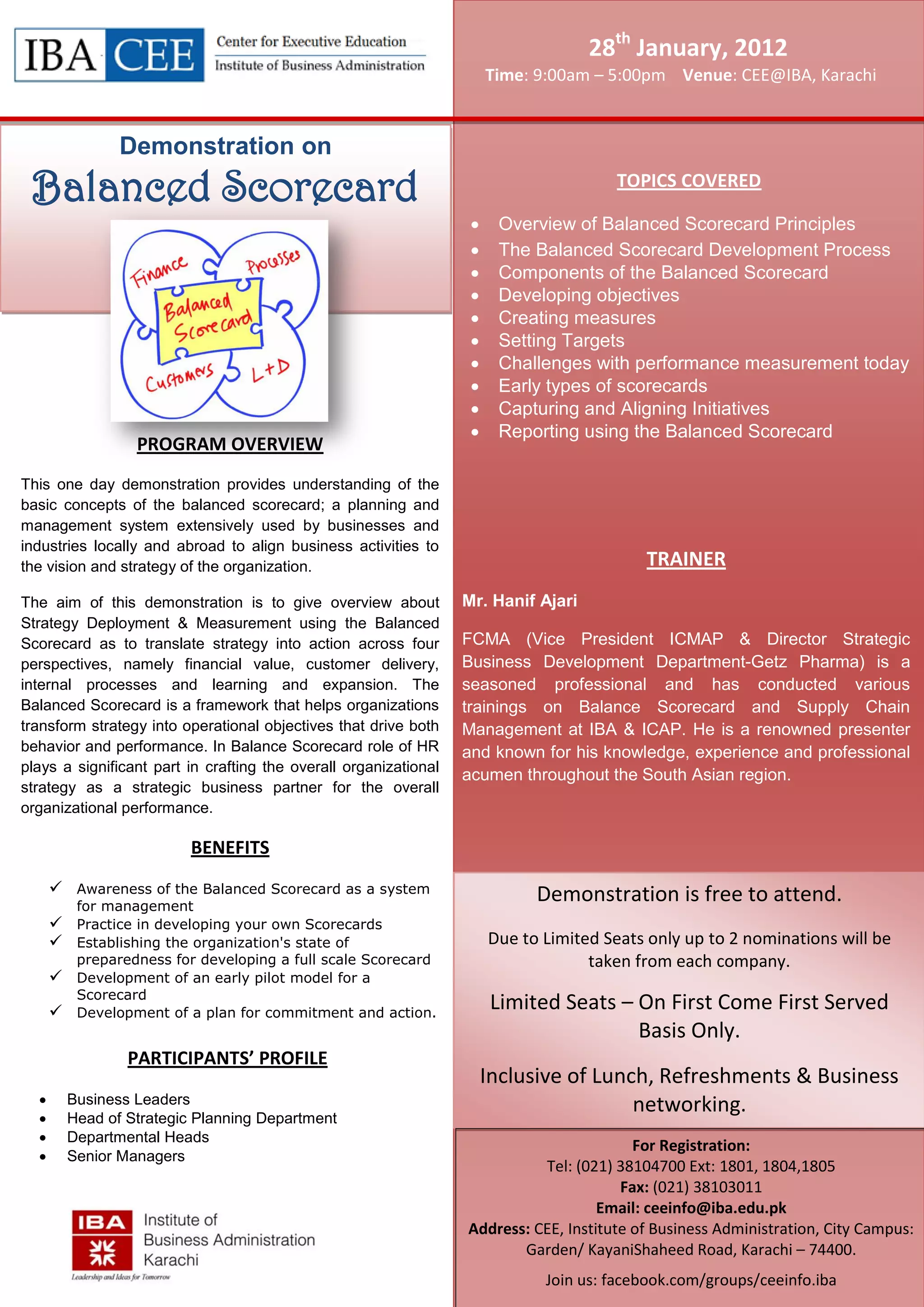 Balance scorecard demo (brochure) | PDF