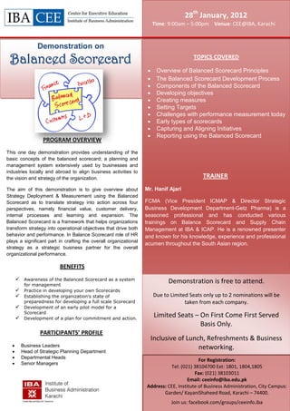 Balance scorecard demo (brochure) | PDF | Business Administration ...