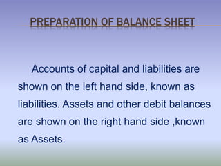 Balance sheet | PPTX