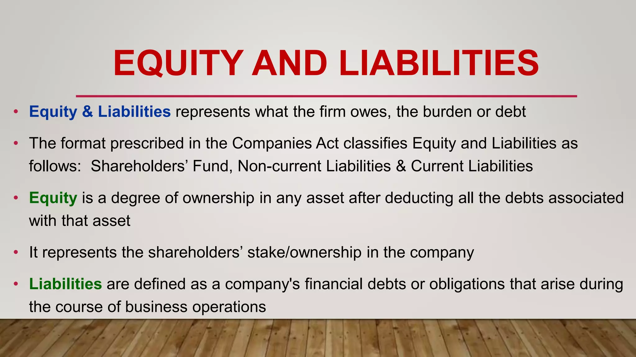 Balance sheet | PPTX
