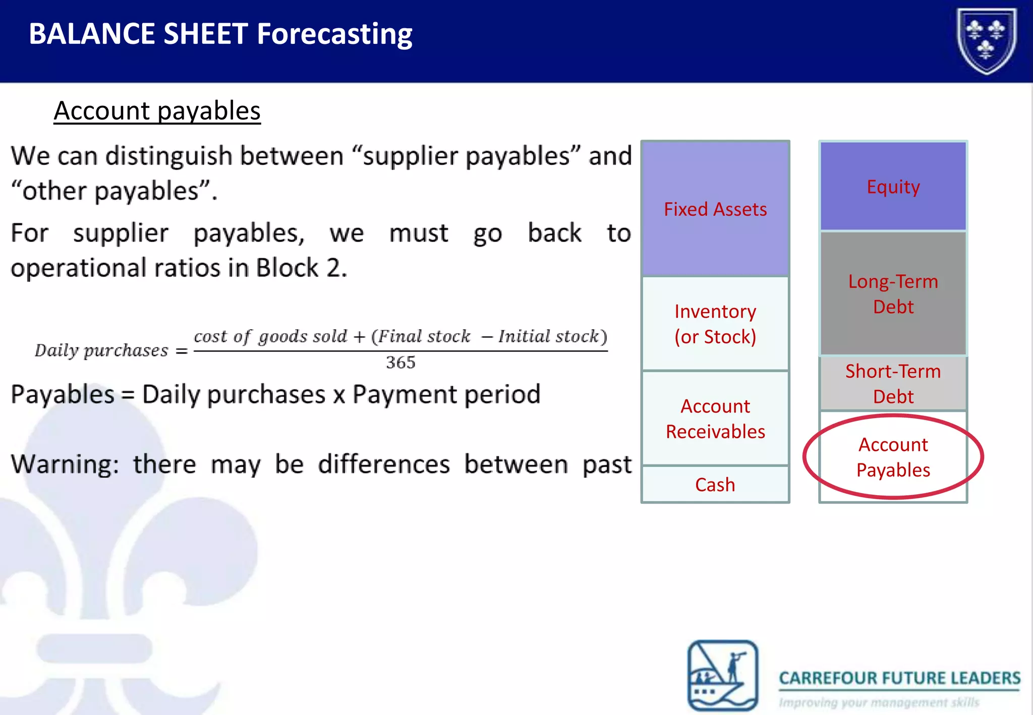 Balance sheet forecasting | PPTX