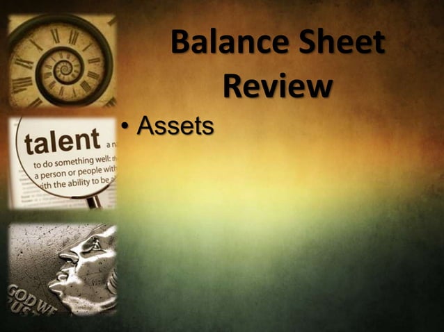 Balance Sheet Review | PPTX