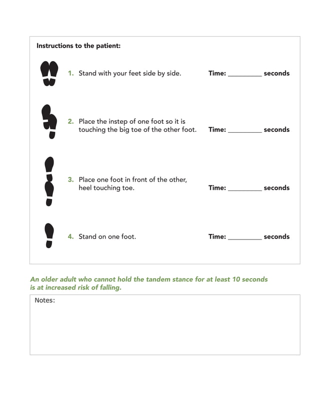 40sec Balance Test | PDF