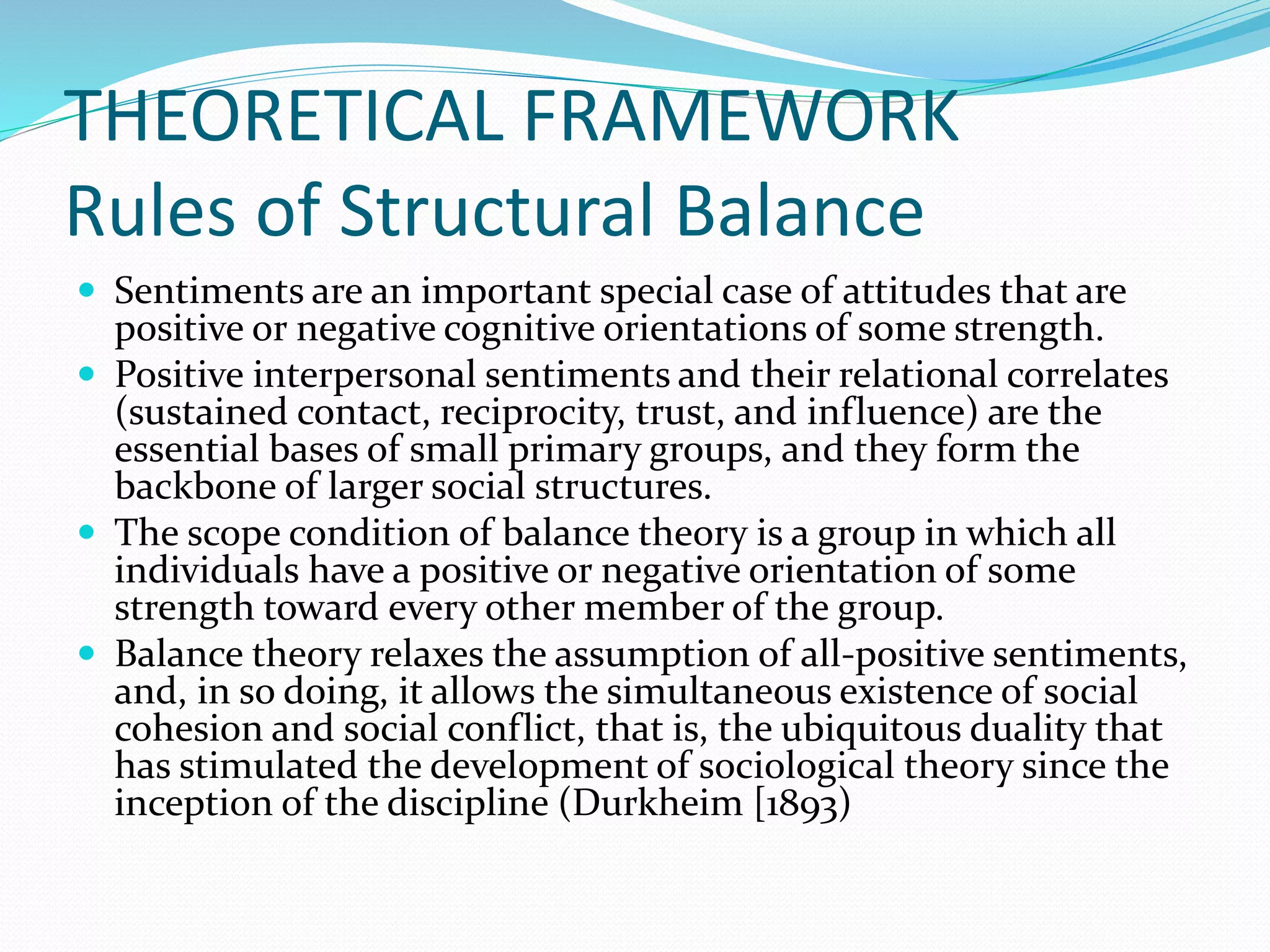 Balance theory | PPTX