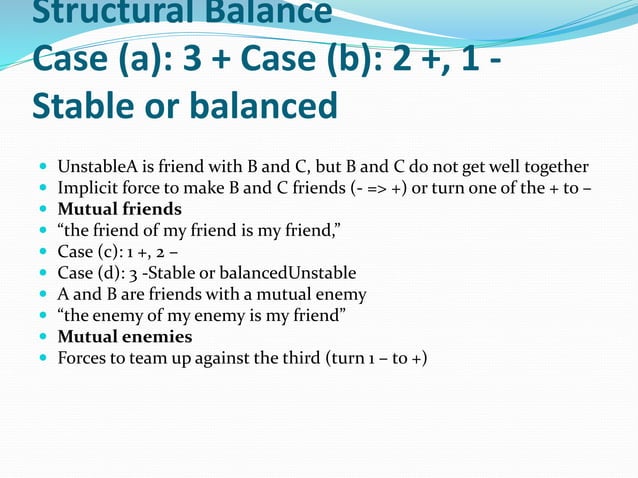 Balance theory | PPTX | Science