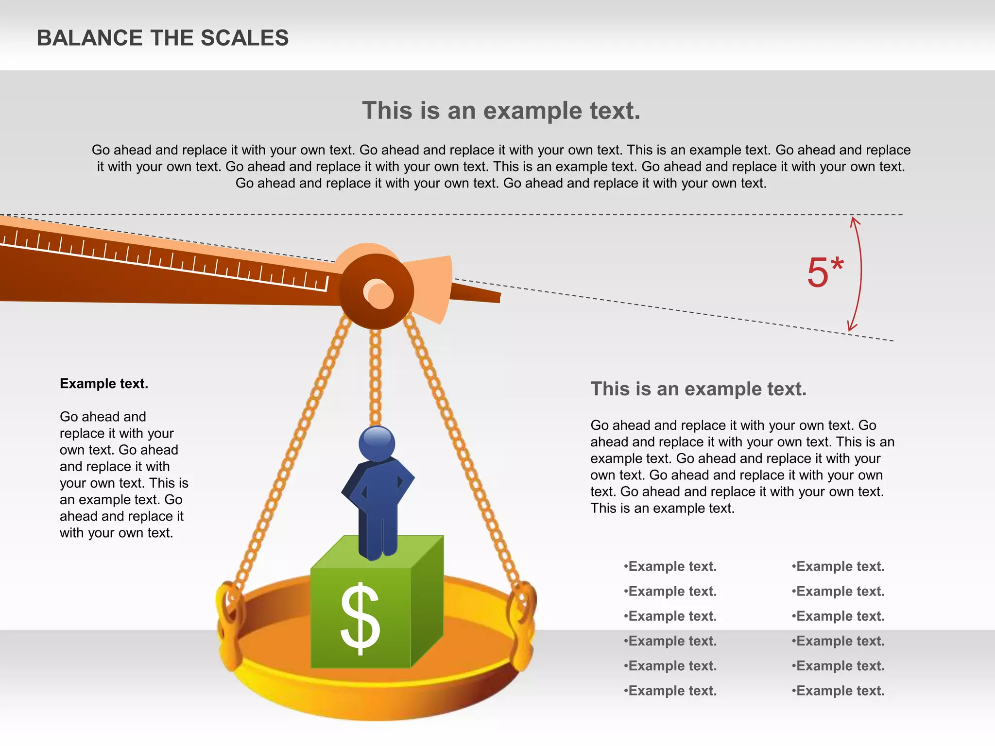 Balance the Scales Diagram (for PowerPoint and Google Slides) | PPTX