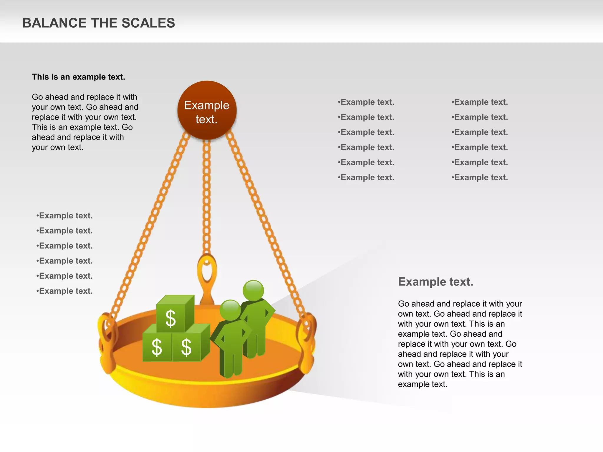 Balance the Scales Diagram (for PowerPoint and Google Slides) | PPTX