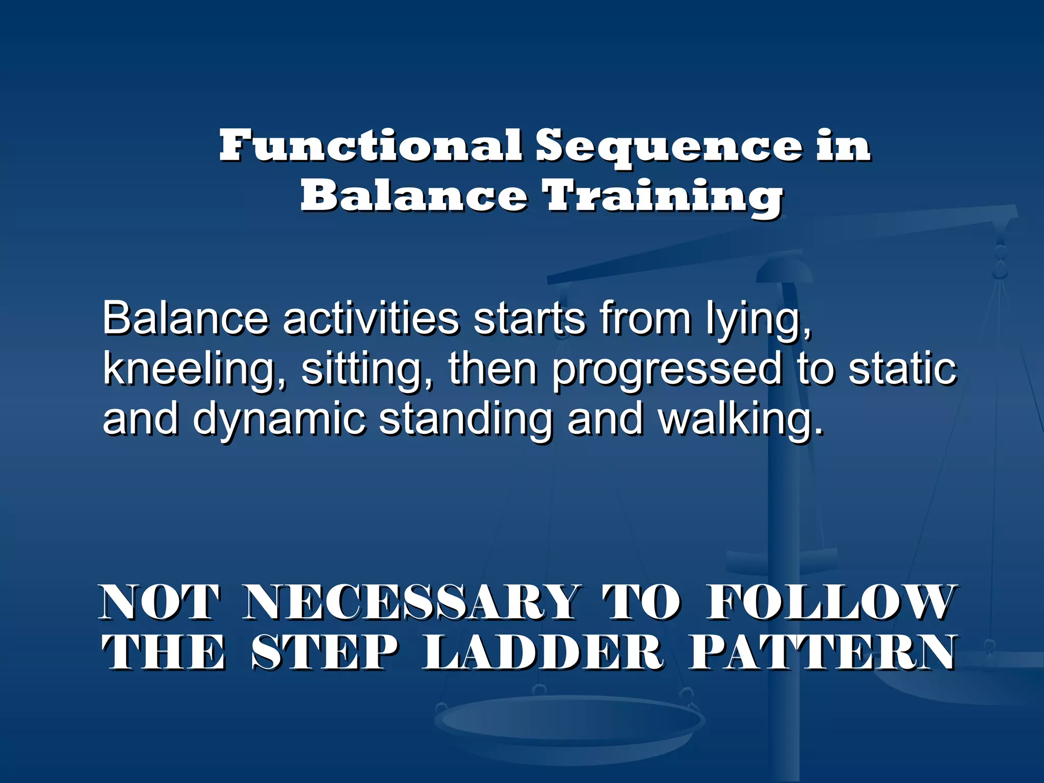 Balance Training | PPT