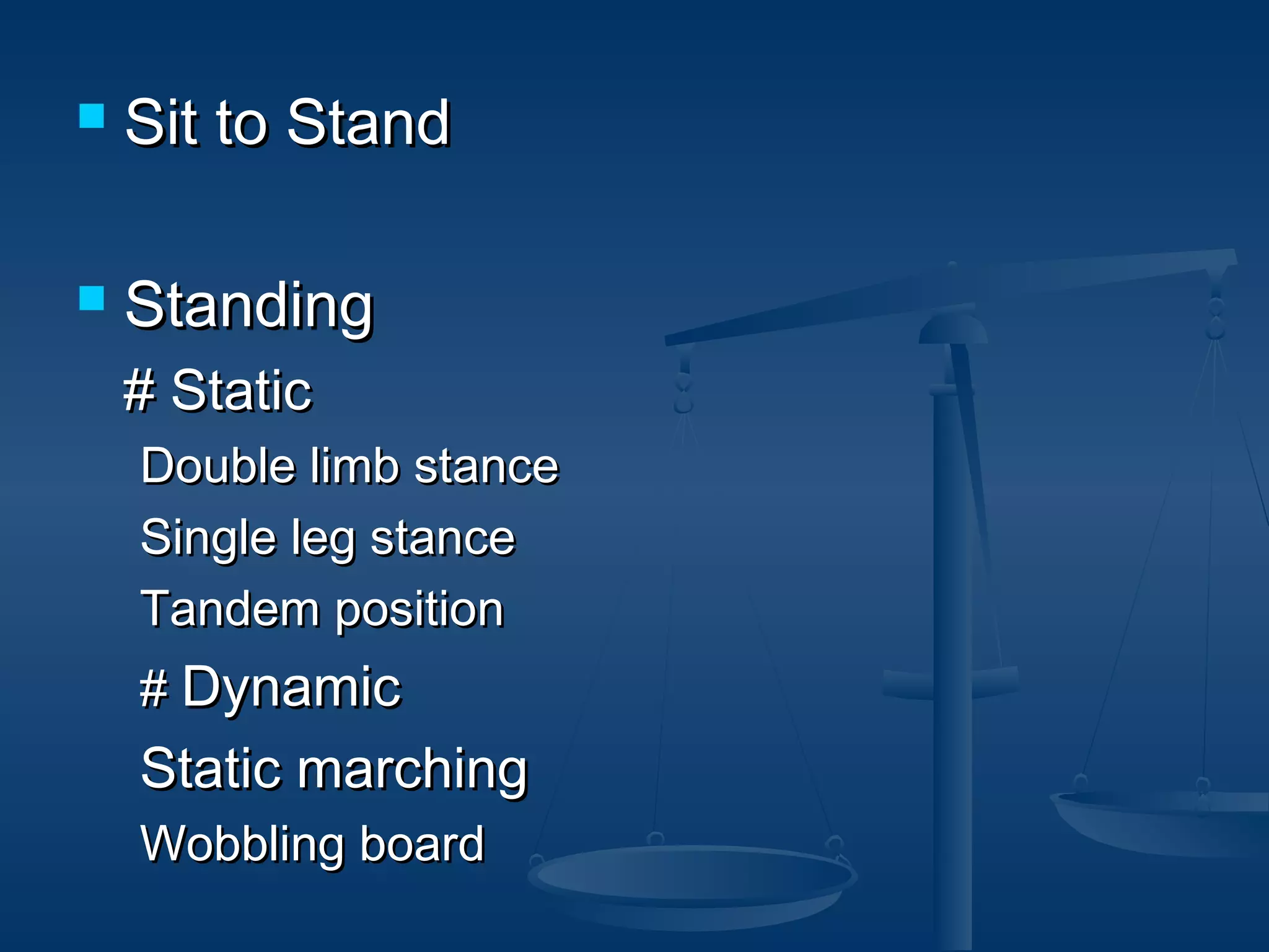 Balance Training | PPT