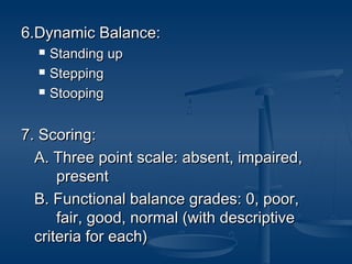 Balance Training | PPT
