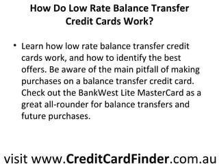 Balance transfer credit cards guide | PPT