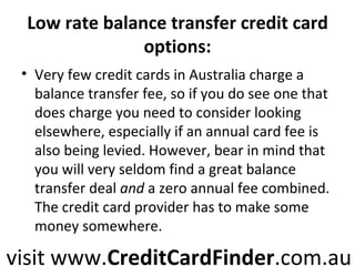 Balance transfer credit cards guide | PPT