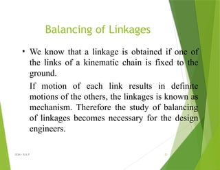 types of balancing in dynamics of machine | PPTX