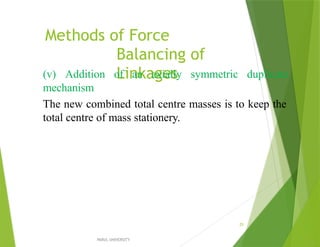 types of balancing in dynamics of machine | PPTX | Physics | Science